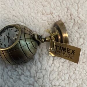 Timex | Wall Decor | Timex Brass Globe Miniature Table Clock | Poshmark